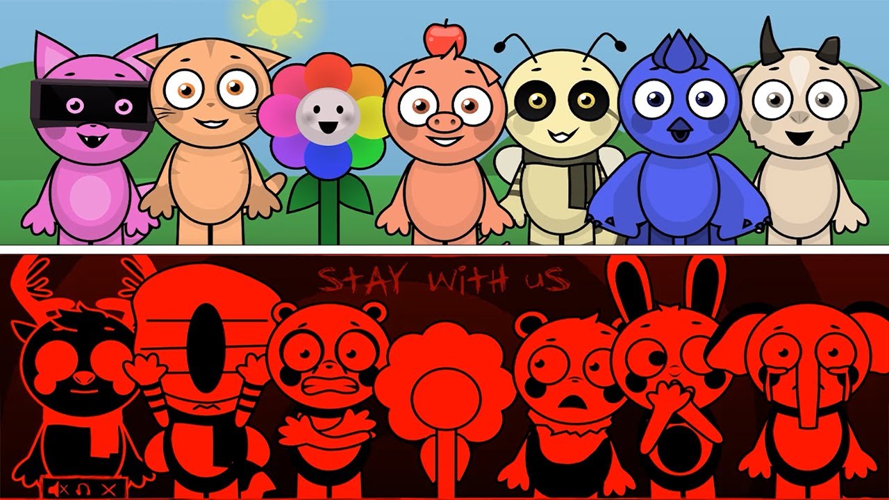 NEW UPDATE! Abgerny Incredibox Normal Versions VS Horror Versions - YouTube