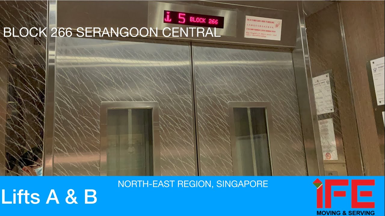 HDB Block 266 Serangoon || IFE Elevator (Lifts A & B) - YouTube