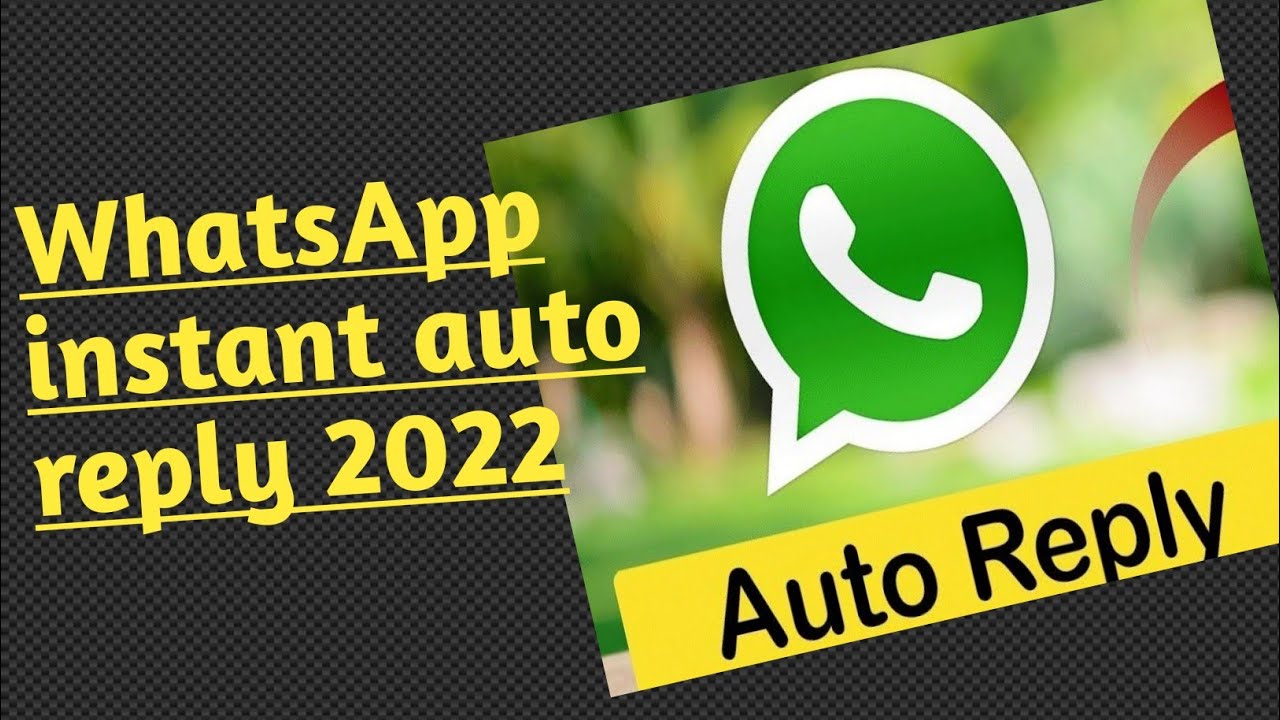 WhatsApp Auto reply |WhatsApp instant reply | | automatic WhatsApp ...