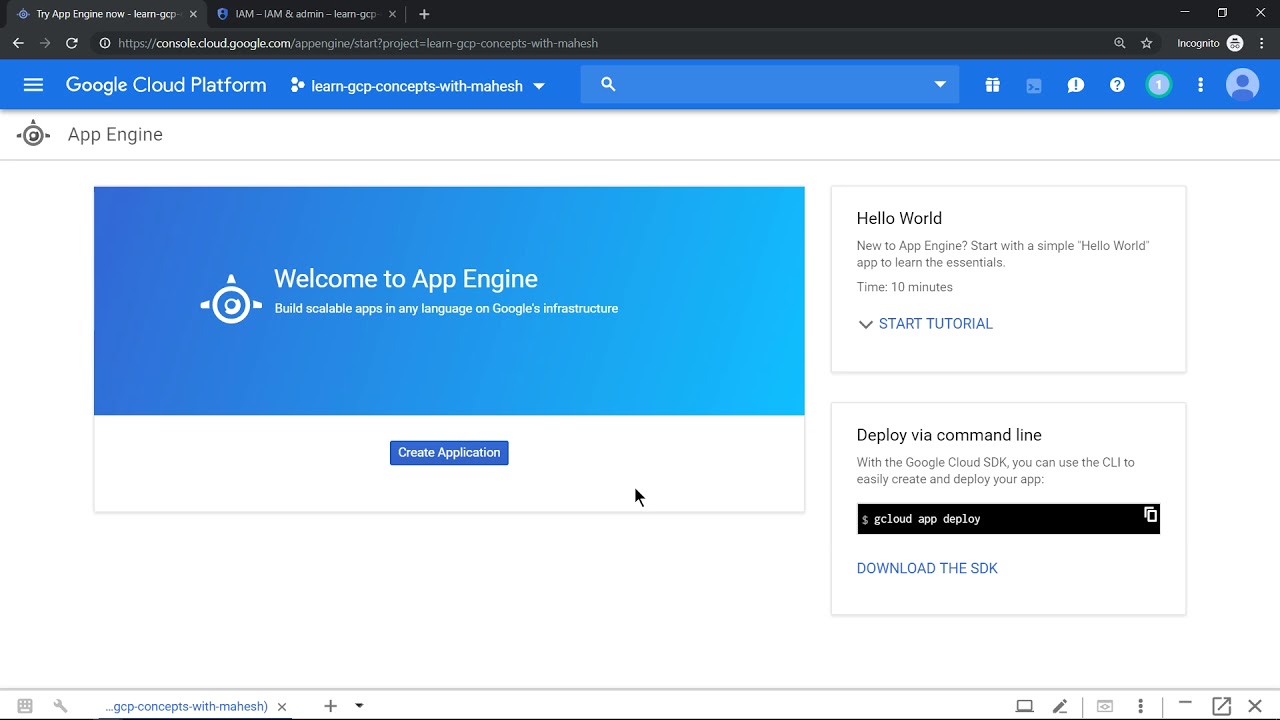 What APIs are enabled when a GCP Project is created - Part 2 (GAE, GKE ...