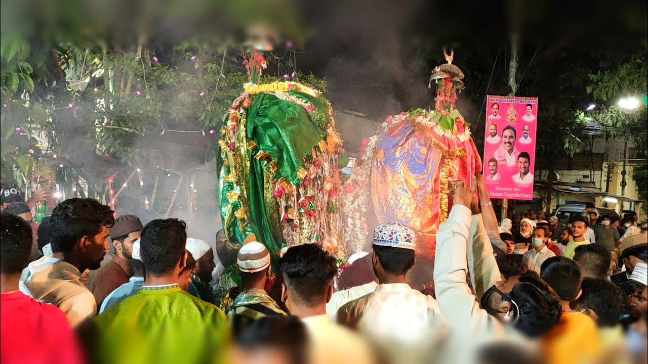 Moharam celebrations at khairatabad | Peerla paduga 2020 | Peerla ...