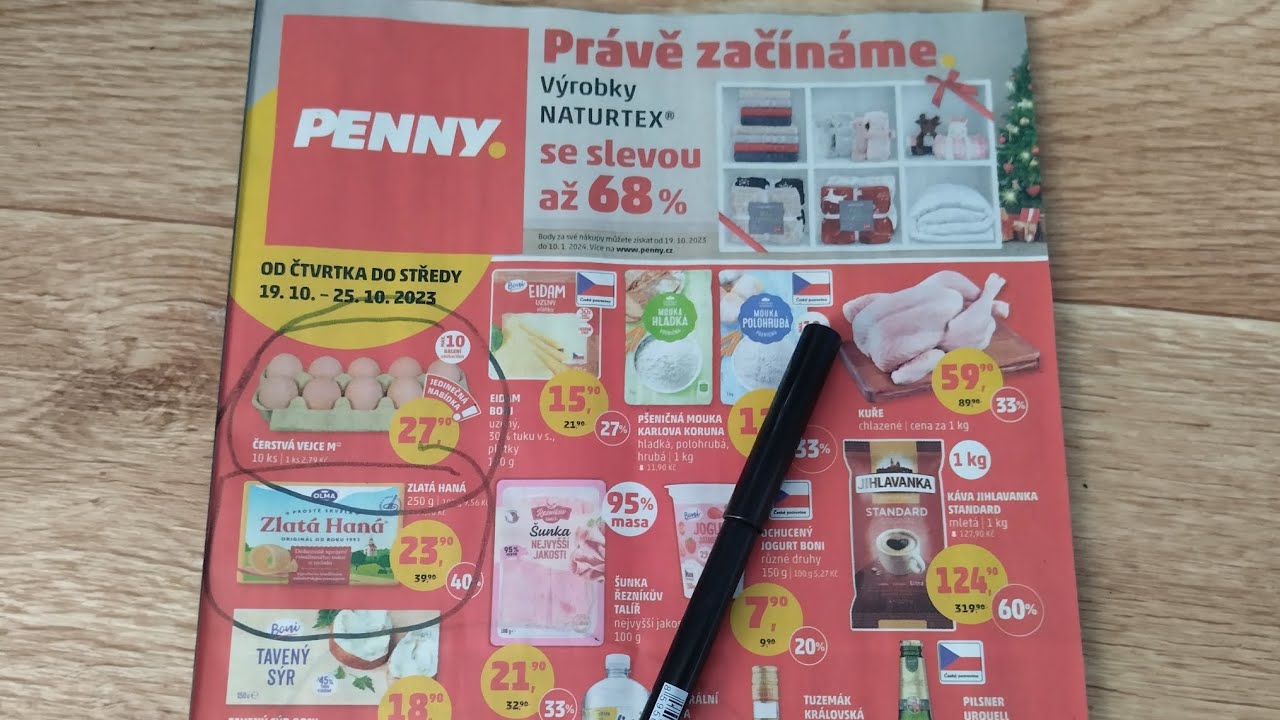KROUŽKOVÁNÍ LETÁKU PENNY OD 19.10. 2023 - YouTube