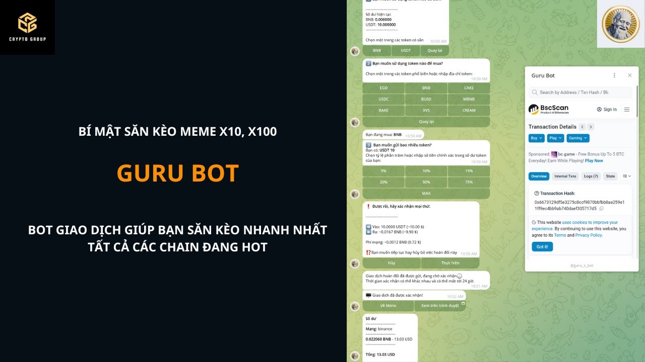 Hướng dẫn săn kèo bằng bot trading Guru Bot - Bot giao dịch giúp dễ ...