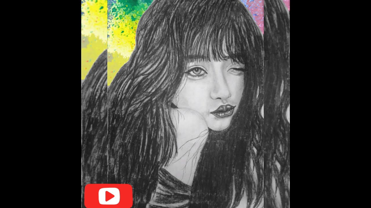 chiroyli qiz rasmini chizish - YouTube