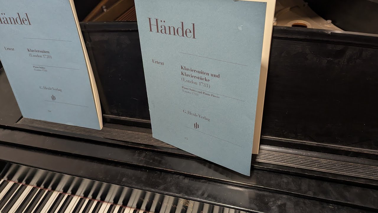 Handel Piano Suites and Piano Pieces end of 3, 4, 5 - YouTube