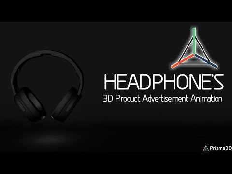 Headphone Product Commercial Advertisement 3D Animation ll Prisma 3D ll NK DYNAMIC ll - YouTube
