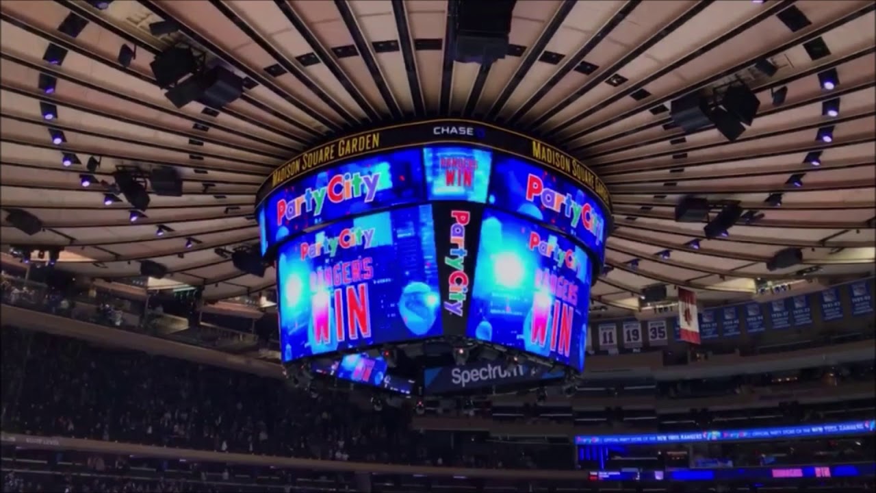 New York Rangers Victory & Stick Salute Song 2018-19 - YouTube