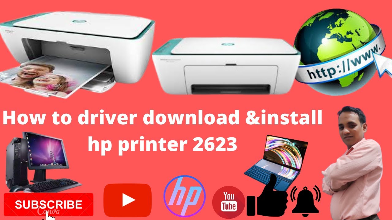 how to deskjet 2623 printer driver download& install#hp2623 - YouTube