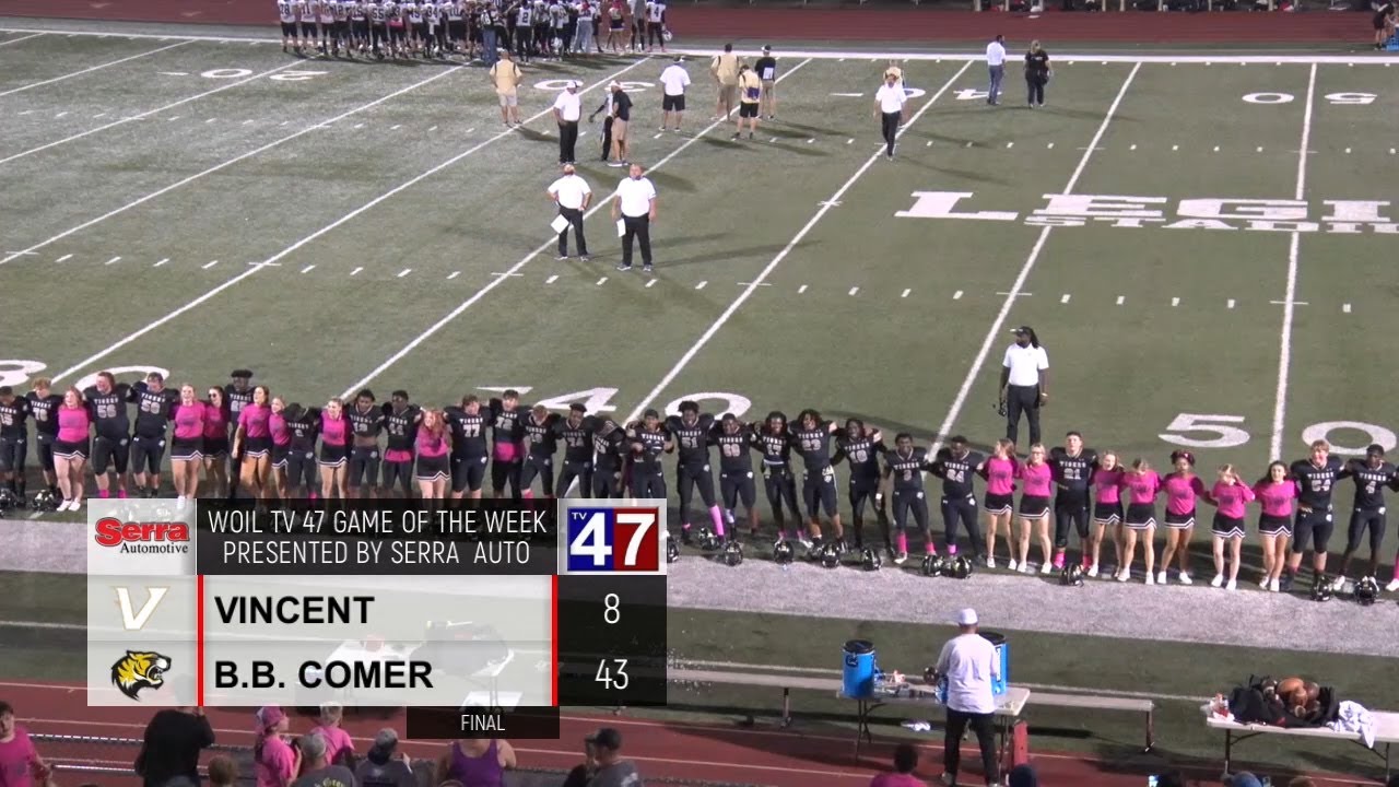 Vincent vs. B.B. Comer Football Highlights 10/15/2021 - YouTube