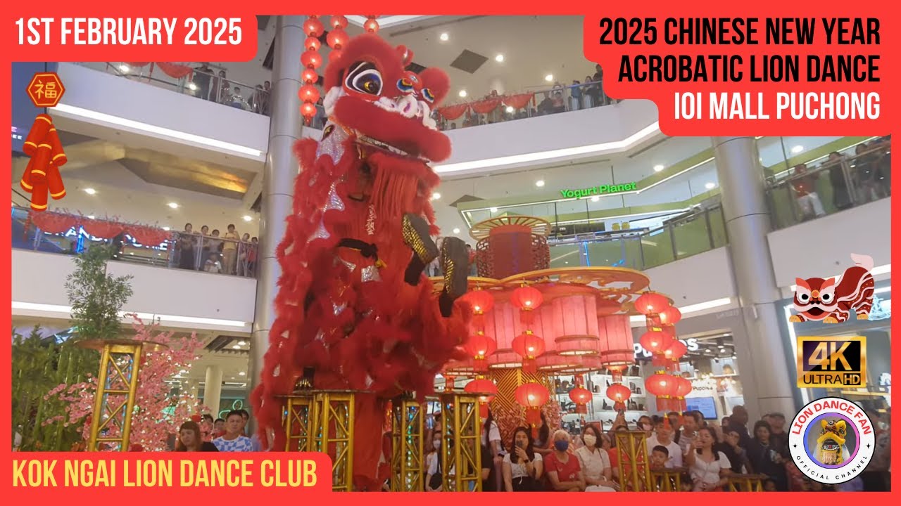 2025 Chinese New Year LED Acrobatic Lion Dance @ IOI Mall Puchong By ...
