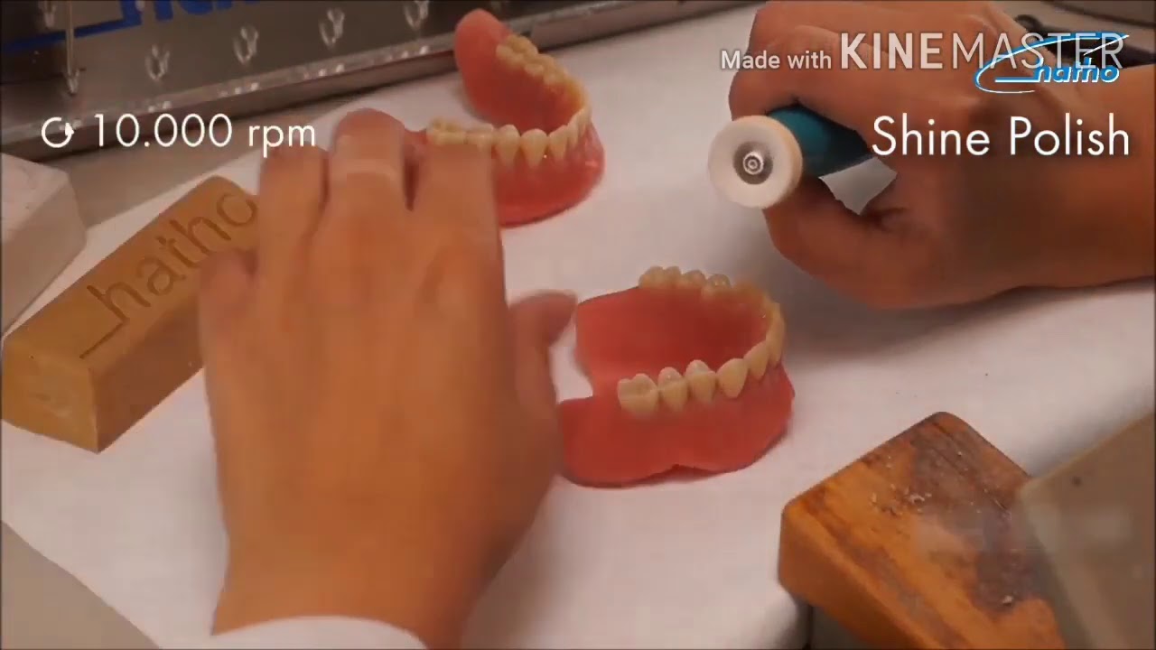 Finishing & Polishing of Denture by MHK6942DIKIOHSDUHSKHI - YouTube