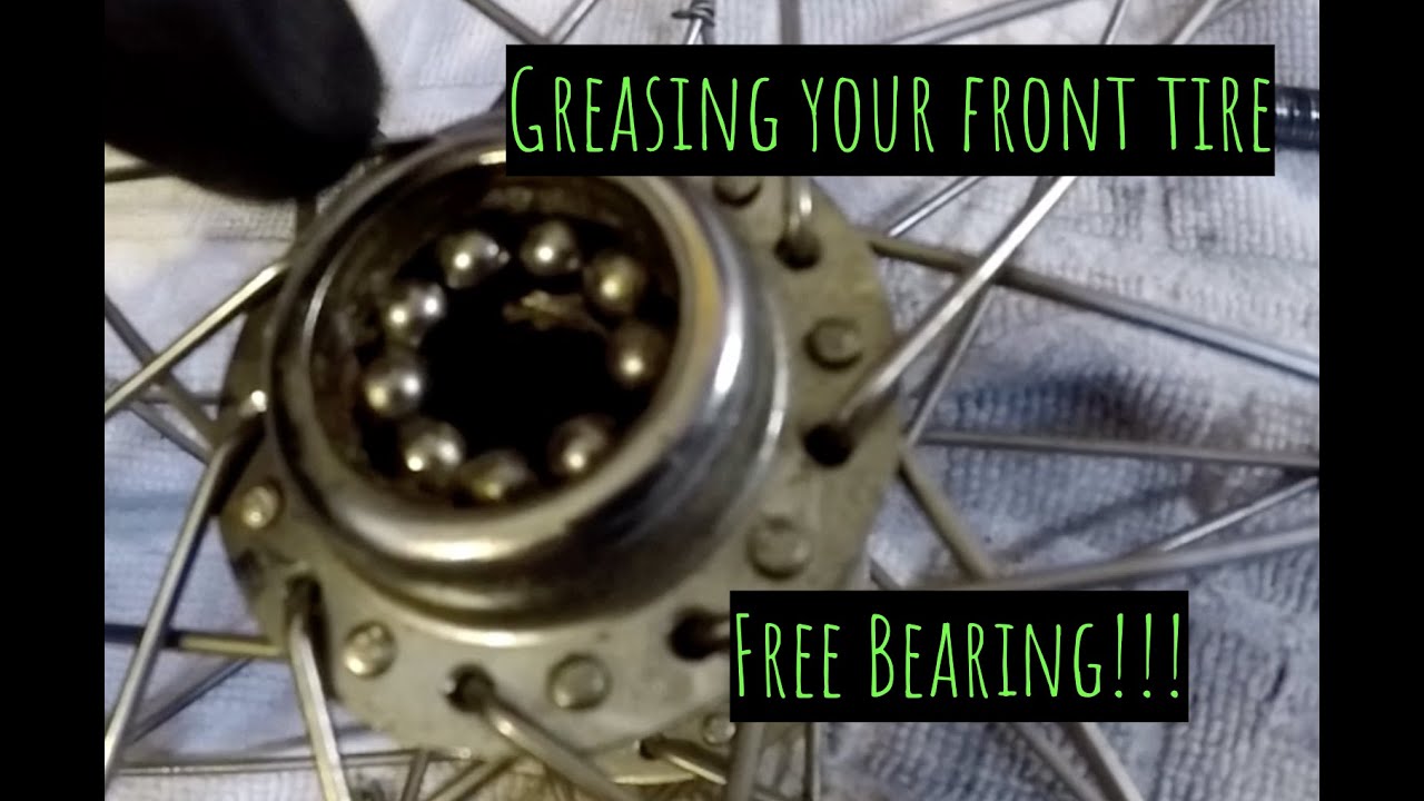 Greasing your front wheel with Free Barings - YouTube