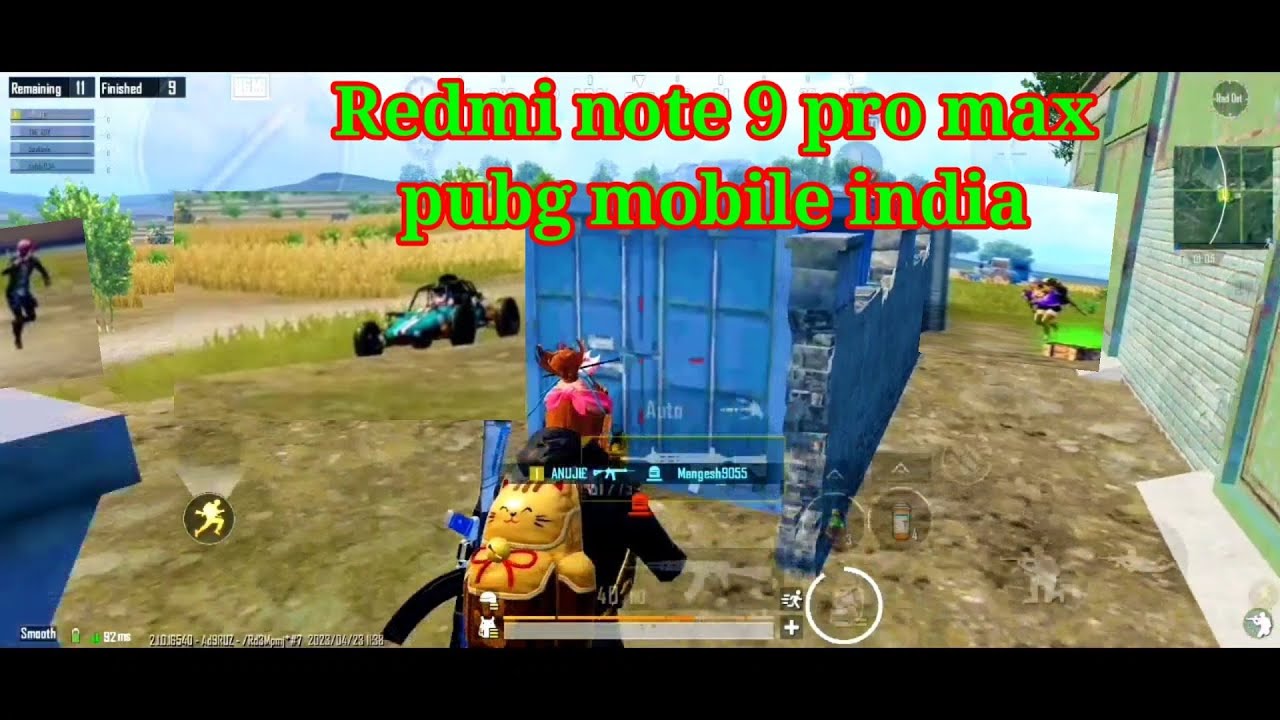 Redmi note 9pro max bgmi/ pubg mobile india ! Redmi pubg test 60 fps ...