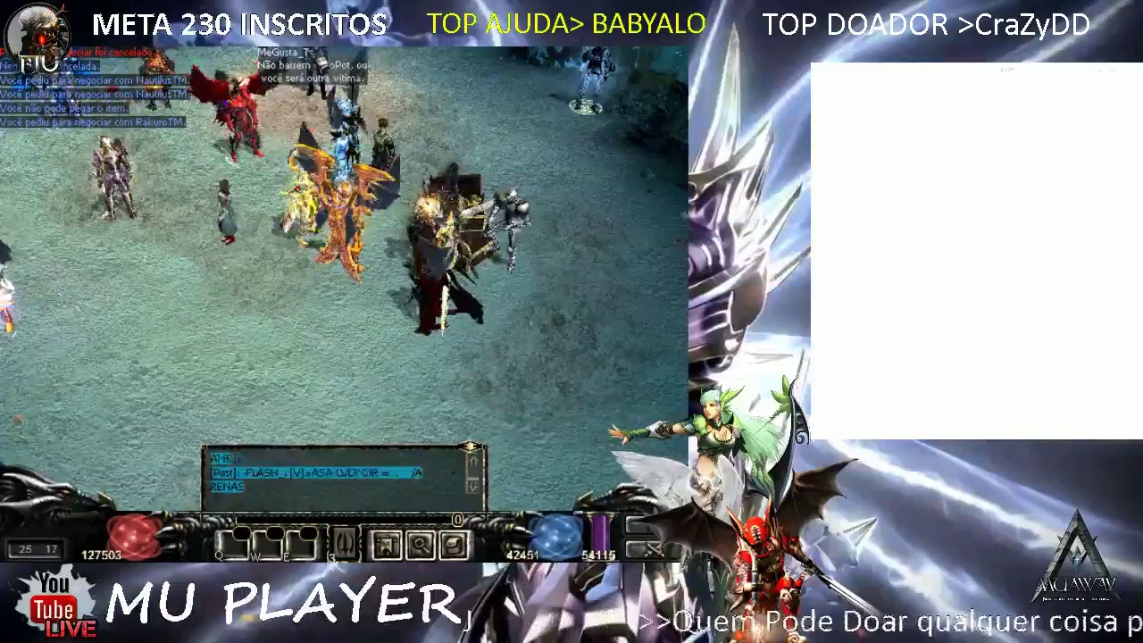 Canal Mu Player Muaway SORTEIOS/RIFA (#18) meta 200 inscritos - YouTube