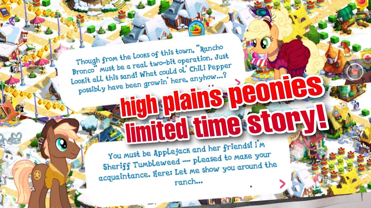 high plains ponies limited time story | progress my little pony game ...