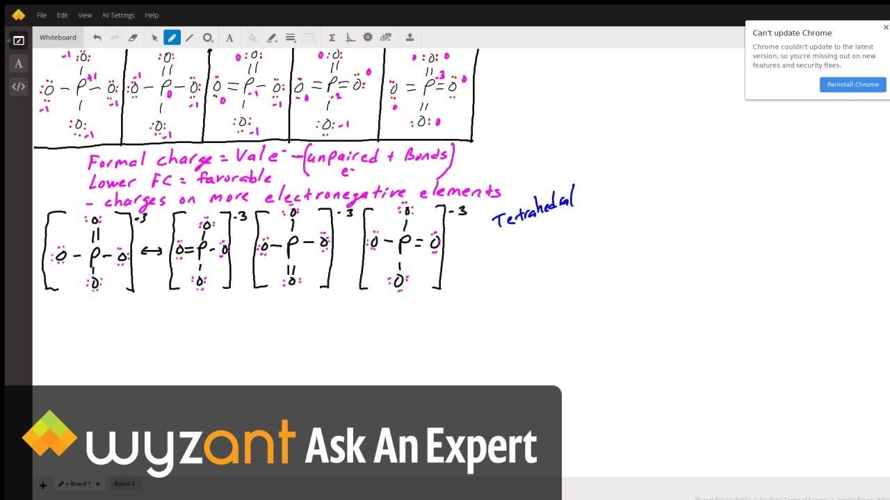 Lewis Structures of phosphate and sulfite ions - YouTube