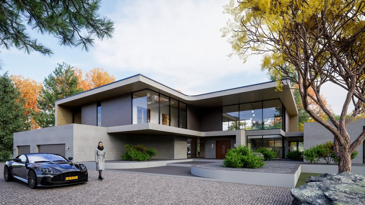 Water Mill House | Twinmotion 2023 | Revit 2024 - YouTube