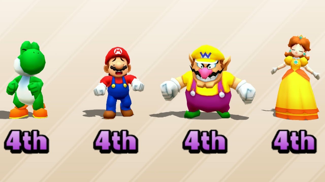 Mario Party The Top 100 Minigame - Dart Attack - Yoshi vs Mario vs ...