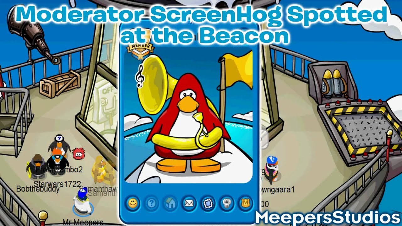 Club Penguin - Moderator Screenhog on Club Penguin [HD] - YouTube