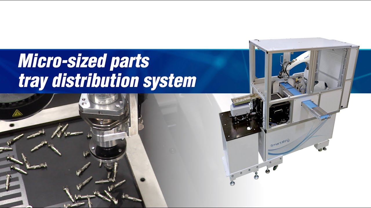 Micro sized parts tray distribution system - YouTube
