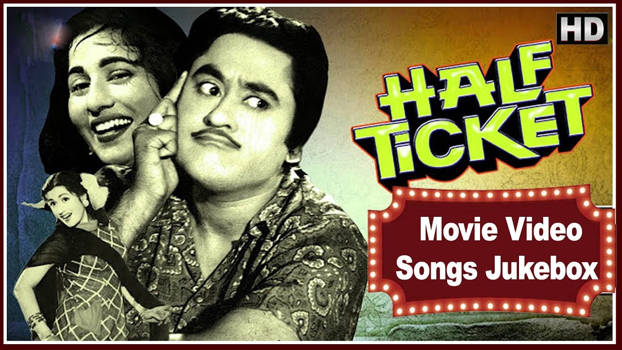 Legendary Kishore Kumar | Half Ticket 1962 | Movie Video Songs Jukebox ...