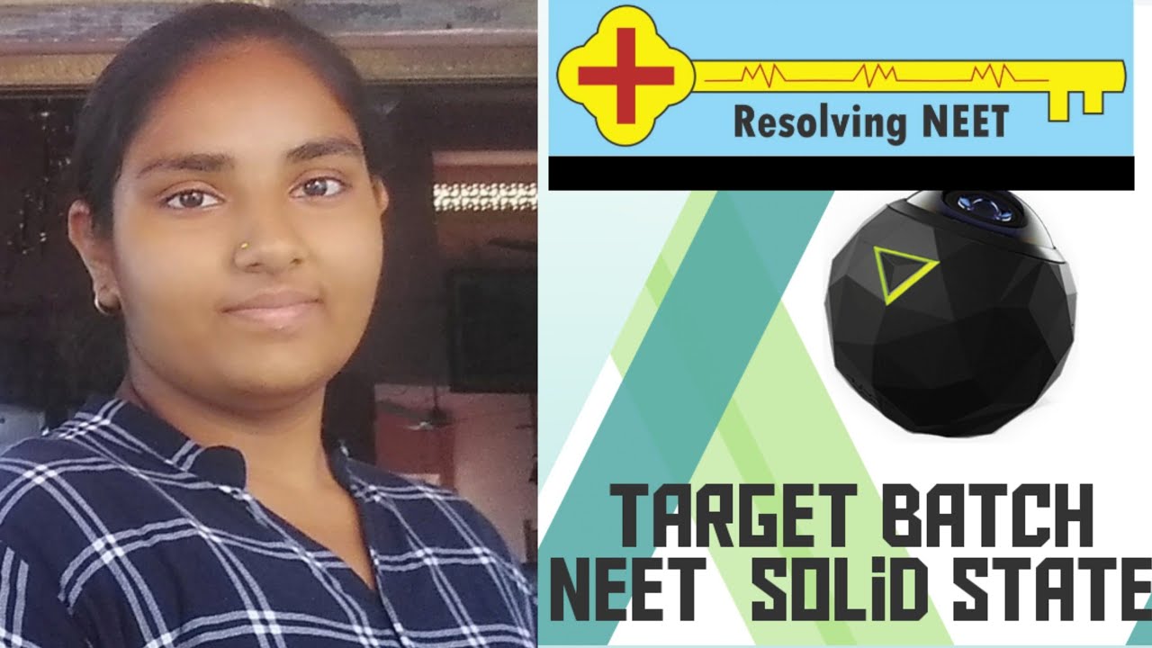 RESOLVING NEET Target batch chemistry Soild State - YouTube