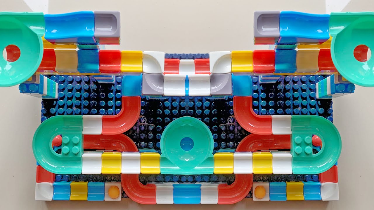 30 minutes satisfying with marble run building blocks ️ how to make ...