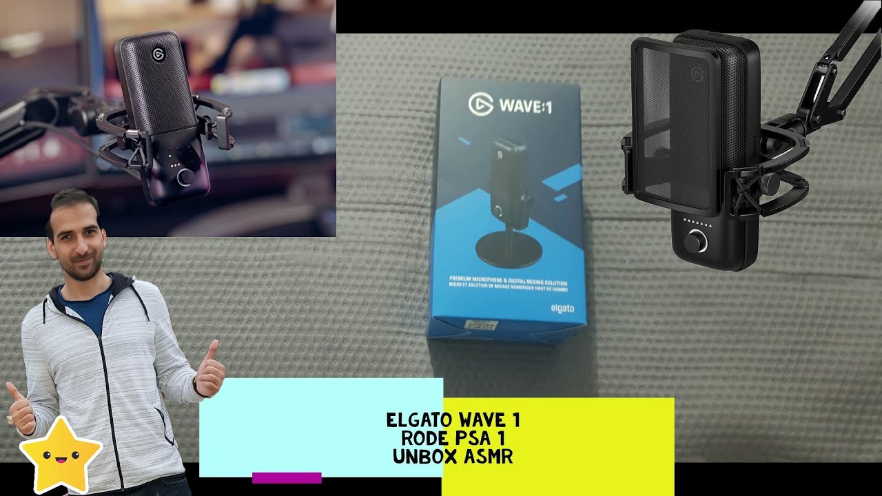 Elgato Wave 1 ~ Rode PSA 1 ~ Pop Filter ~ Shock Mount ~ UNBOX ASMR ...