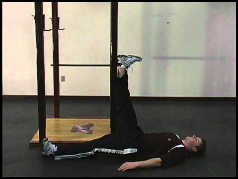 Supine Hamstring Isometric - YouTube