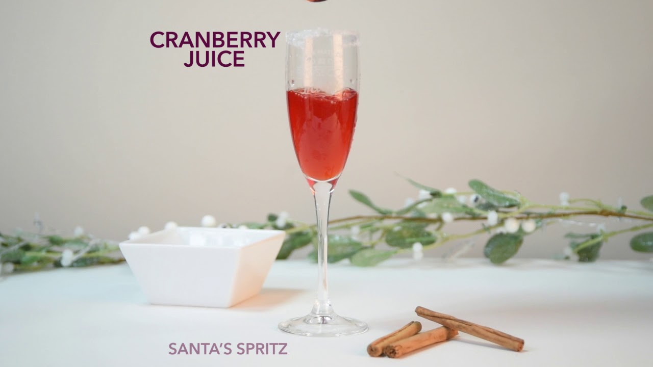 Santa's Spritz - Cocktail Recipe - YouTube
