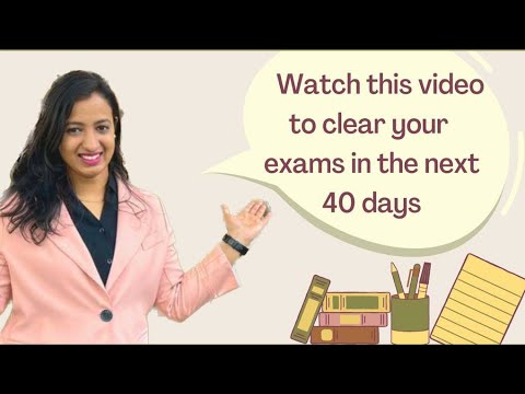 Watch this video to clear your exams in the next 40 days 💯 - YouTube