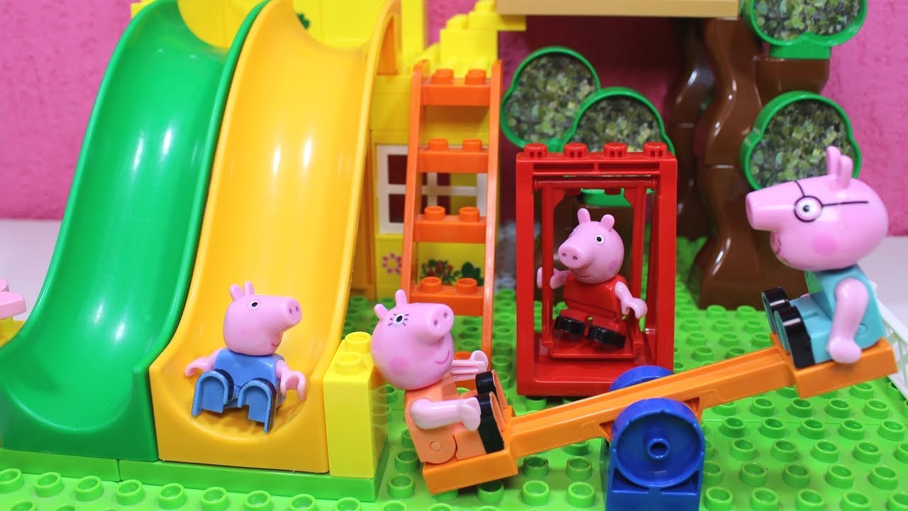 Peppa Pig Tree House With Playground 🔴🔴 Peppa Pig Toys For Kids Videos ...