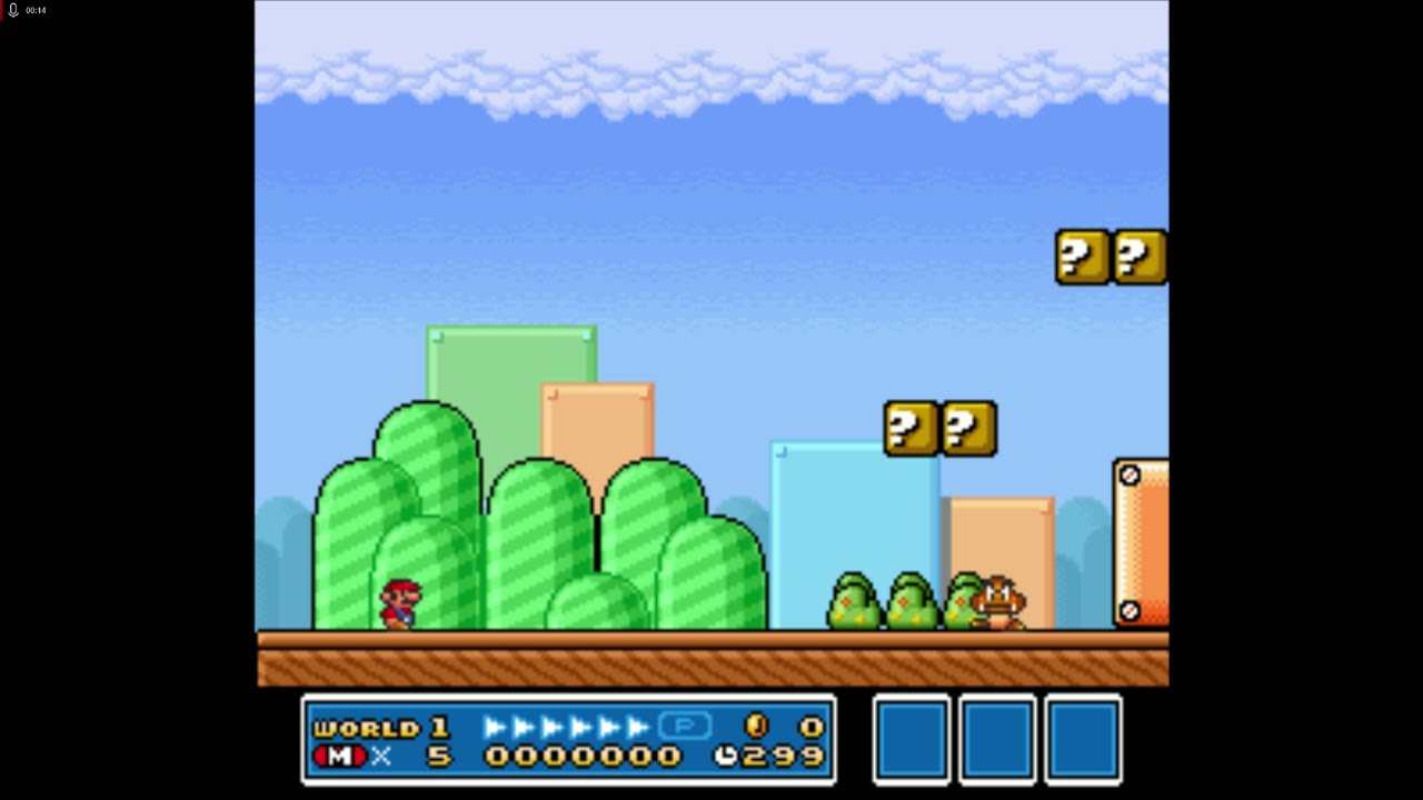 Super Mario All Stars Super Mario Bros 3 Stage 1 and 2 Super Nintendo ...