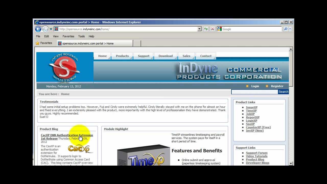 Demo of using Common Access Card (CAC) to login DotNetNuke - YouTube