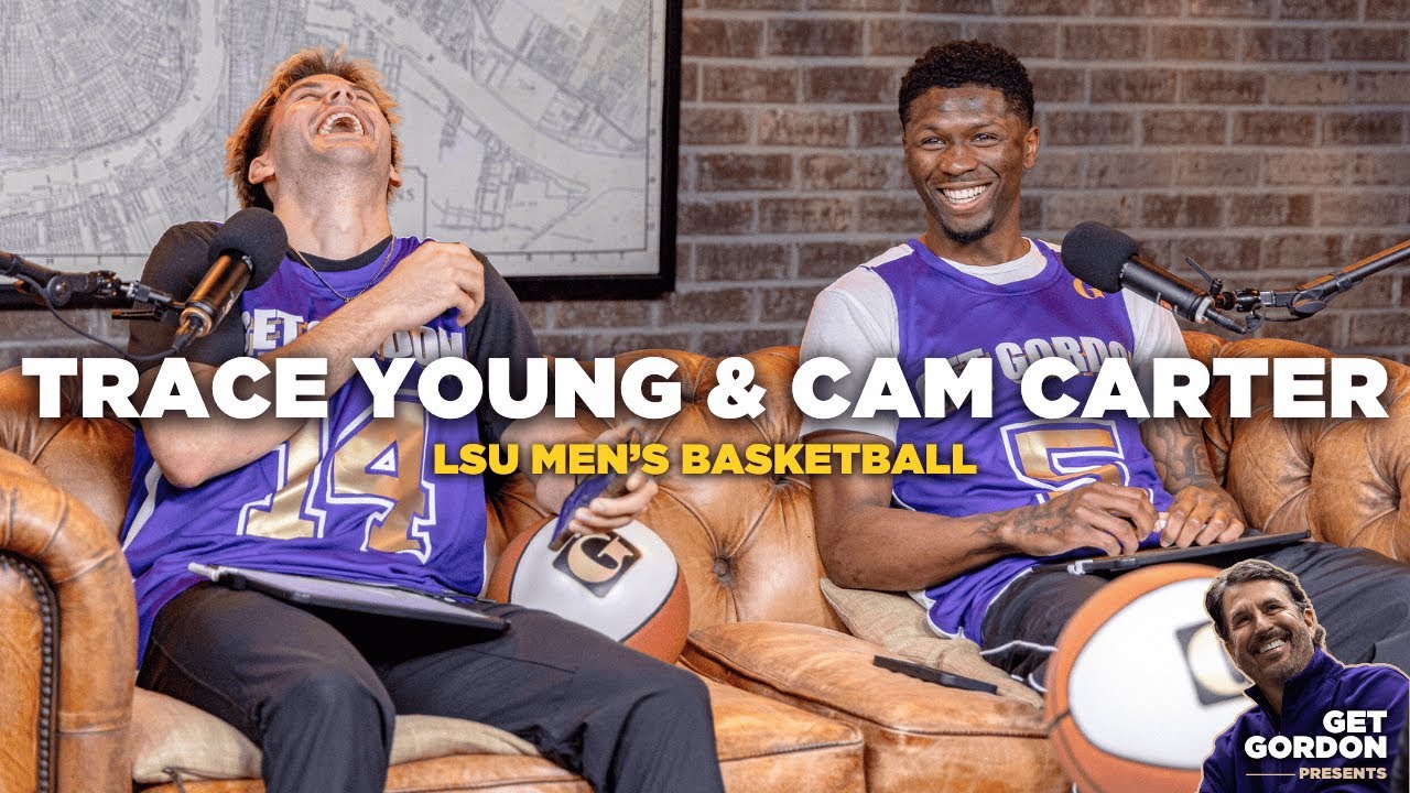 LSU Basketball Cam Carter and Trace Young play GET GORDON TRIVIA ...