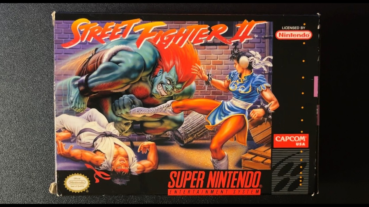Street Fighter II (SNES) - Complete in Box - YouTube