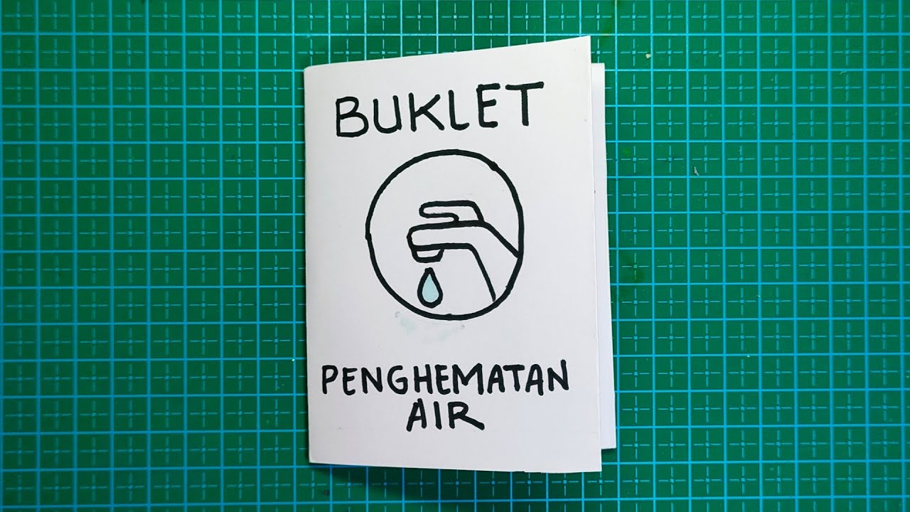 Cara membuat buklet penghematan air - YouTube