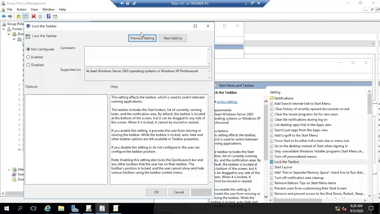 Starter GPO in Windows Server - YouTube