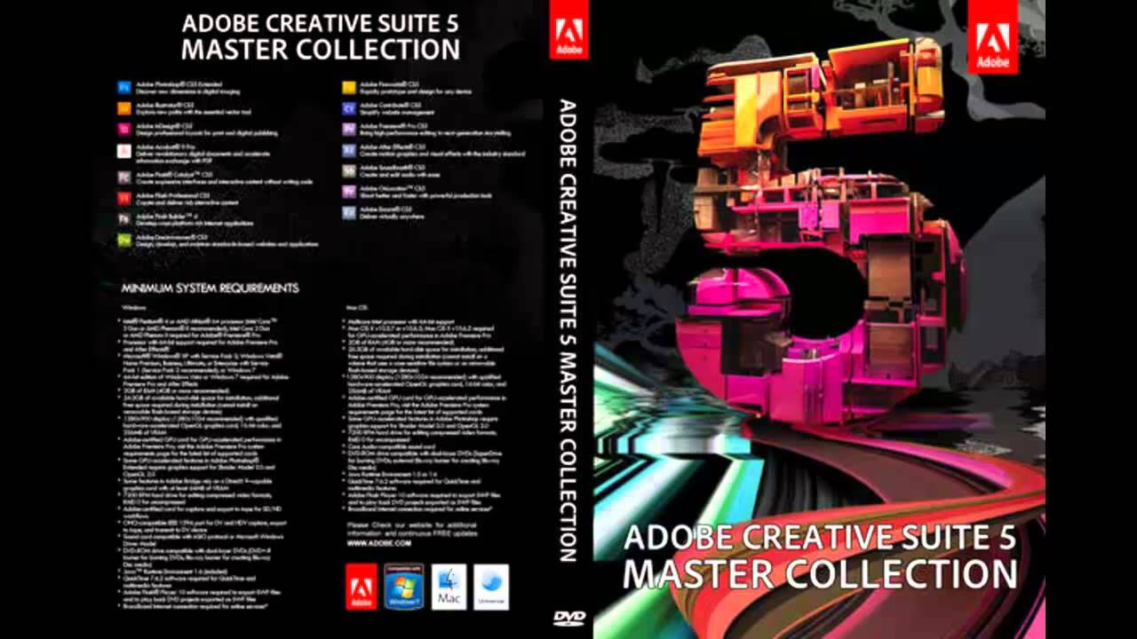 adobe master cs5 collection - YouTube