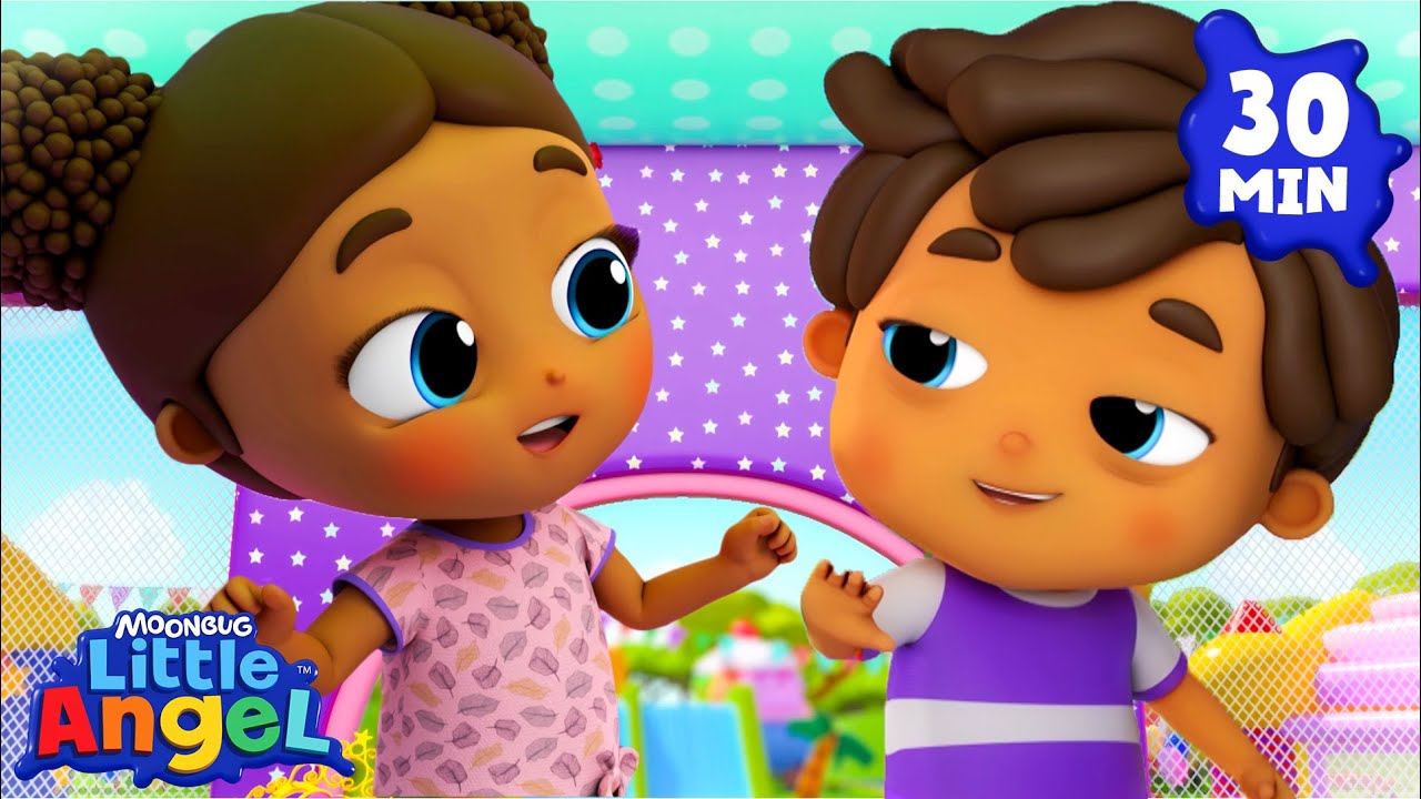 Jump Jump At The Bounce House | Little Angel | Celebrating Diversity ...