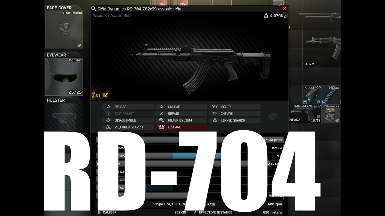 NEW GUN "RD-704" Rifle Dynamics RD-704 7.62x39 Assault rifle - Escape ...