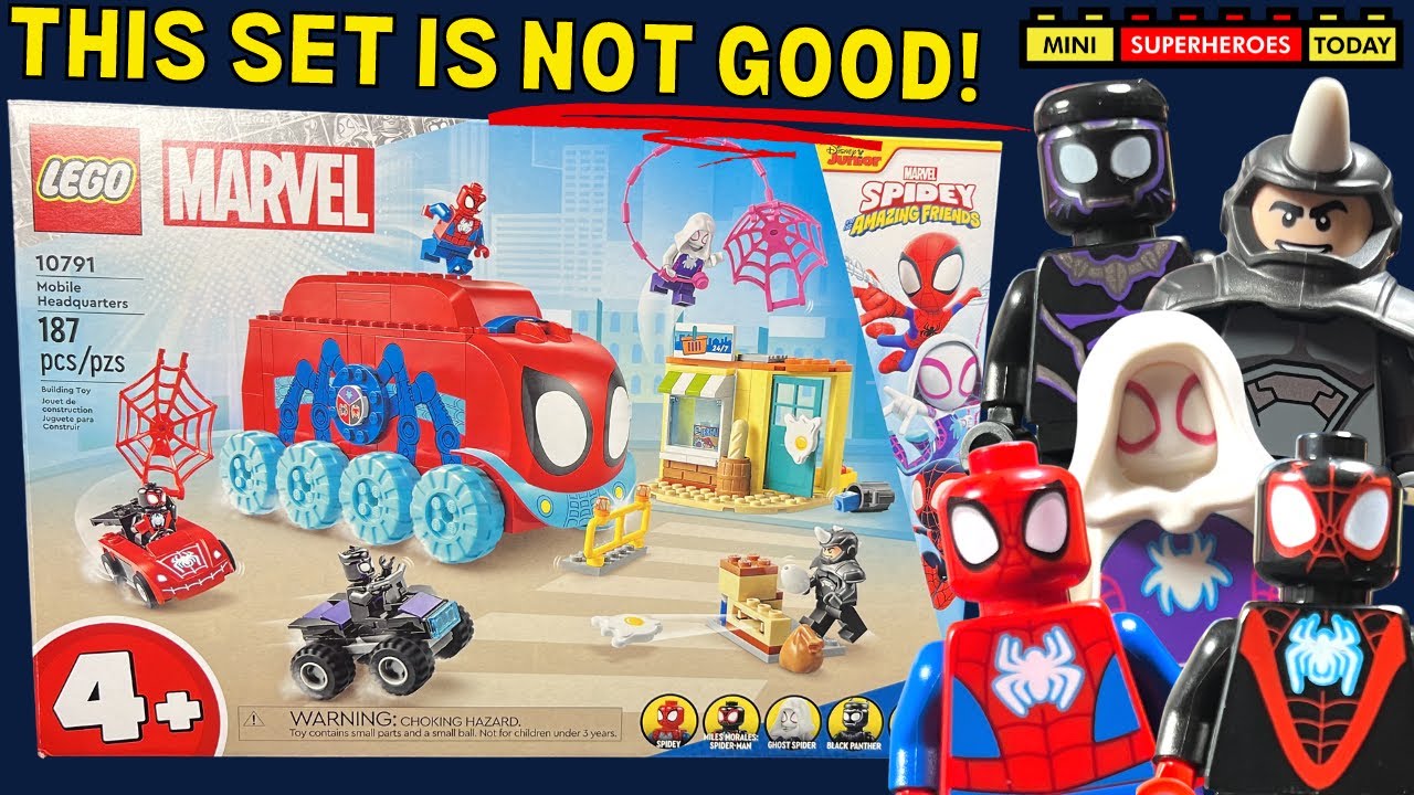 NOT GOOD: LEGO Marvel Spidey Moblie Headquarters (Set 10971 REVIEW ...