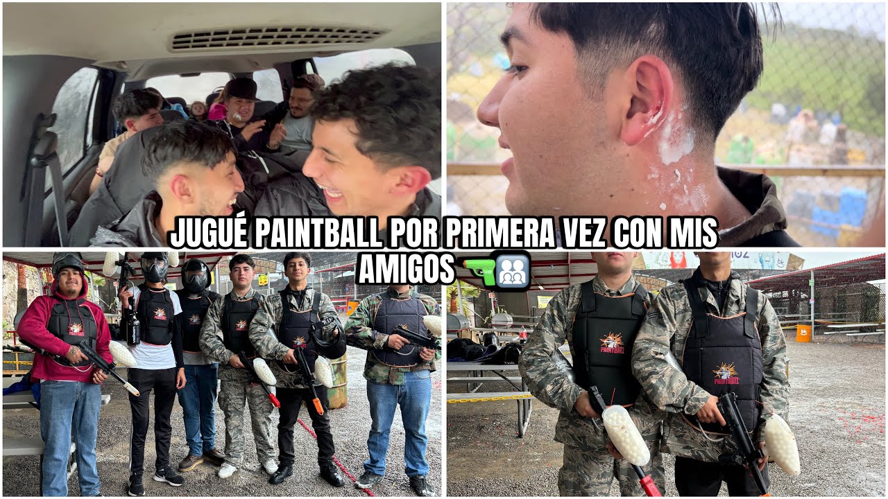 Jugué Paintball por primera vez con mis amigos y esto pasó..😳 - YouTube