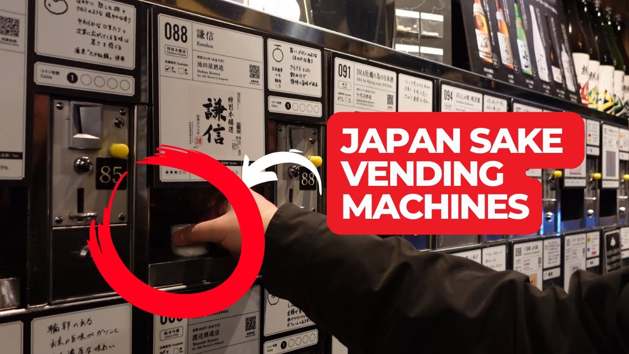 Japan Has Sake Vending Machines? | Ponshukan Sake Museum Station Japan ...