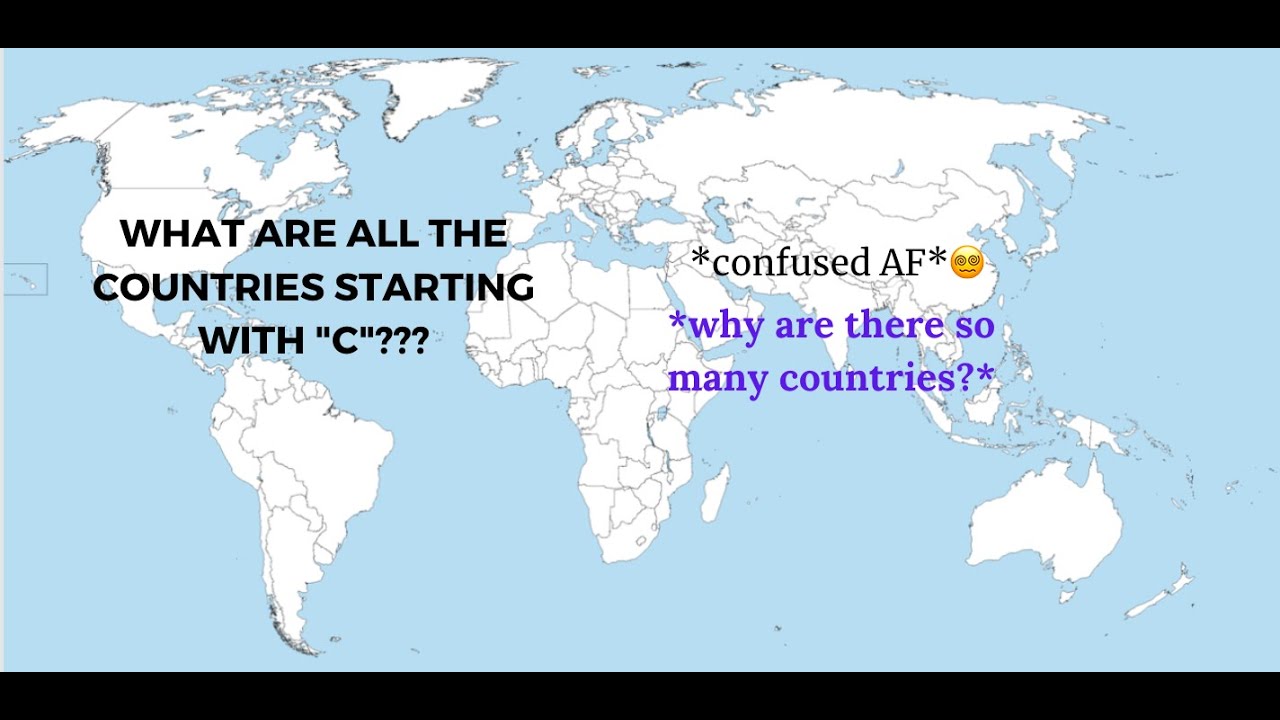 Can I guess all the countries starting with the letter "C"? #learning # ...