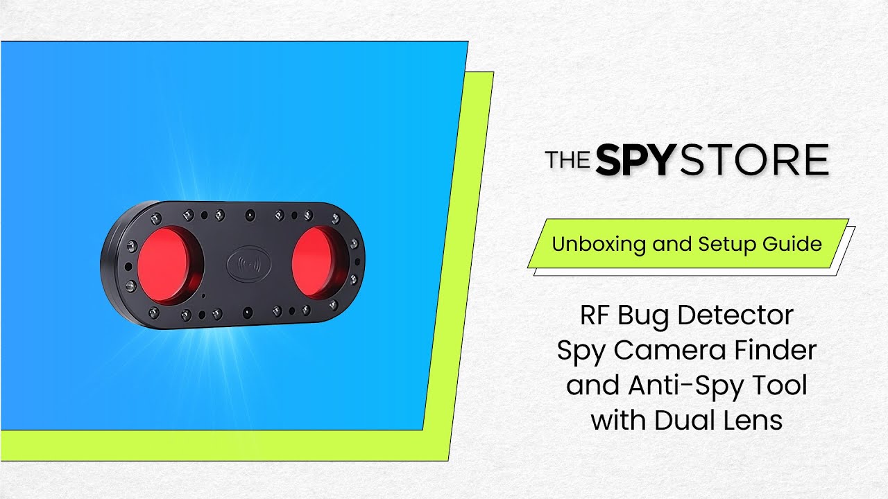 Unboxing & Setup: RF Bug Detector Spy Camera Finder and Anti Spy Tool ...