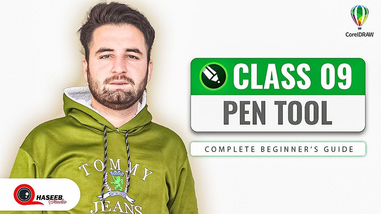 CorelDRAW Pen Tool Basics | Class 09 | Easy Shape & Curve Tutorial ...