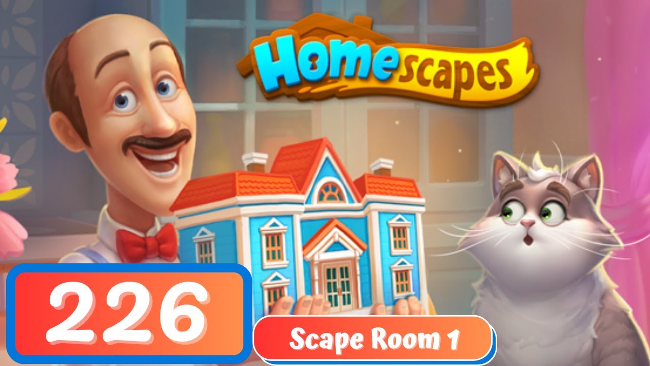Homescapes 🏡 - Día 226 - Scape Room - Dia 1 - Gameplay Español - YouTube