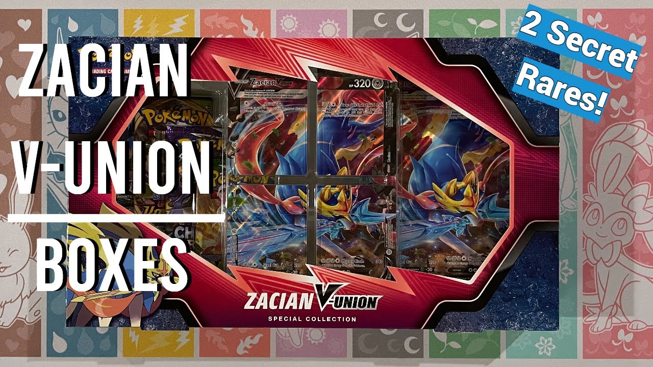 Pokemon Zacian V-Union Special Collection Boxes - 2 Secret Rares in 1 ...