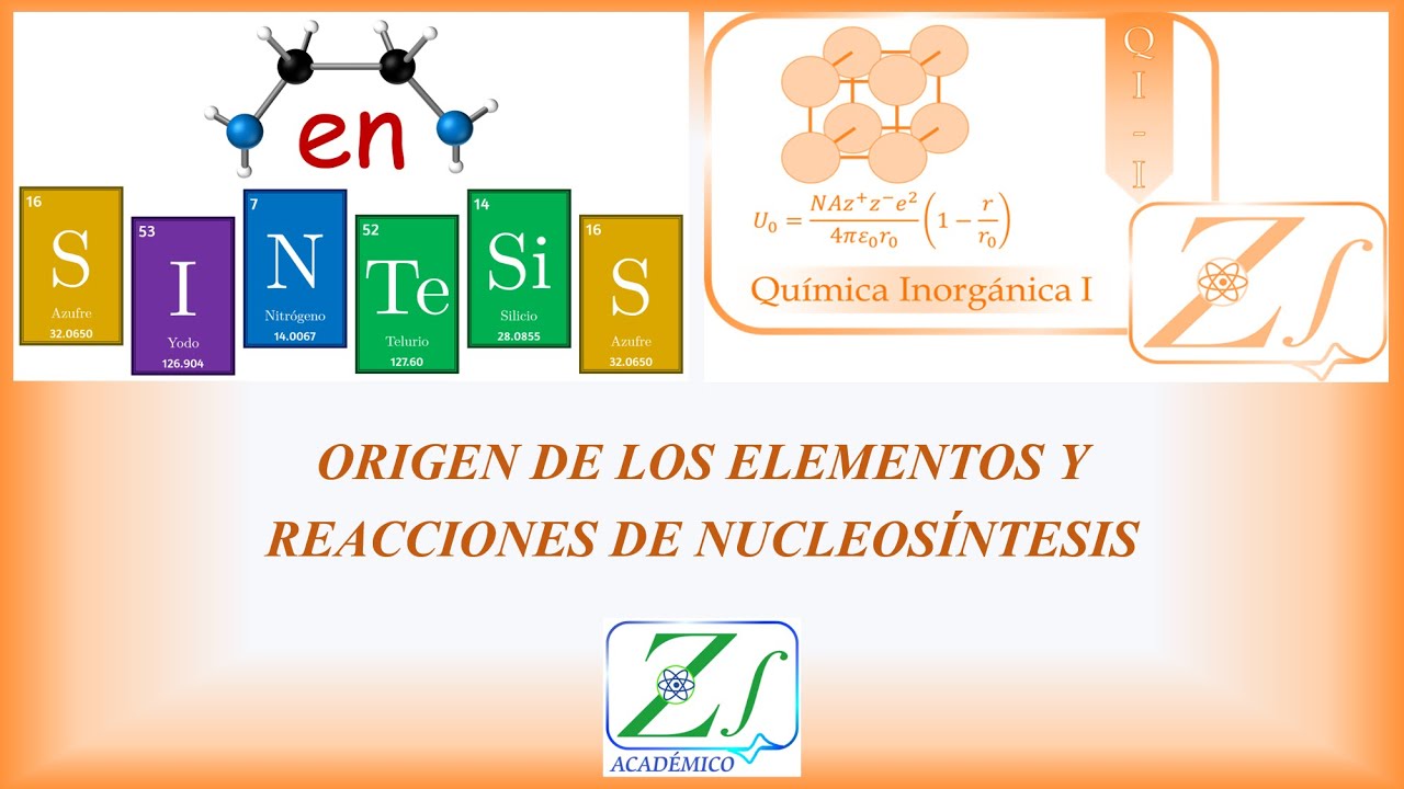 En SINTeSiS -- QI-I -- Origen de los elementos y reacciones de ...